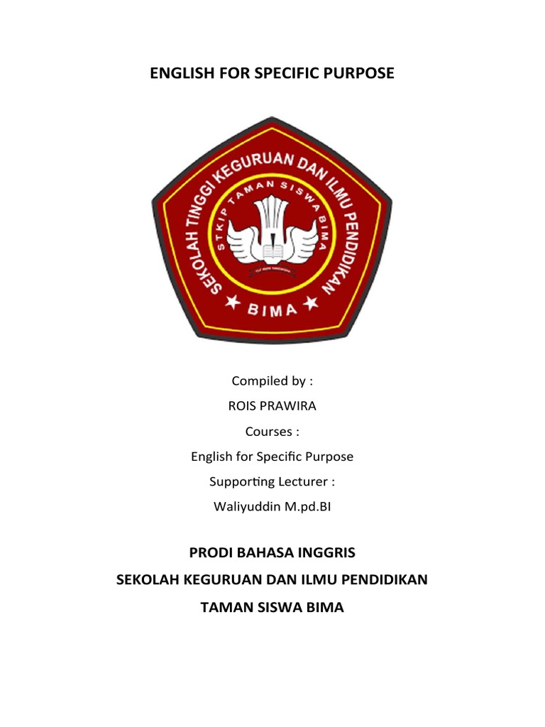 English For Specific Purpose | PDF | Learning | English As A Second Or ...