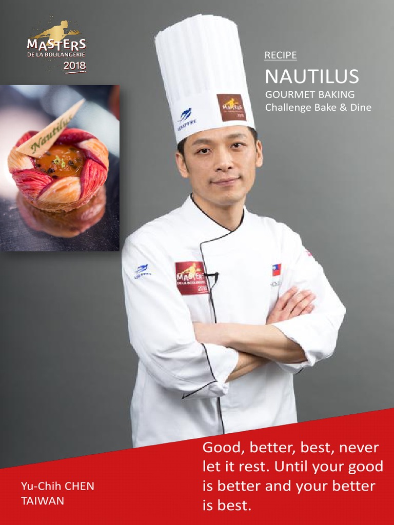 Masters 2018 Recipe Yu Chih CHEN Gourmet | PDF | Cakes | Nutrients
