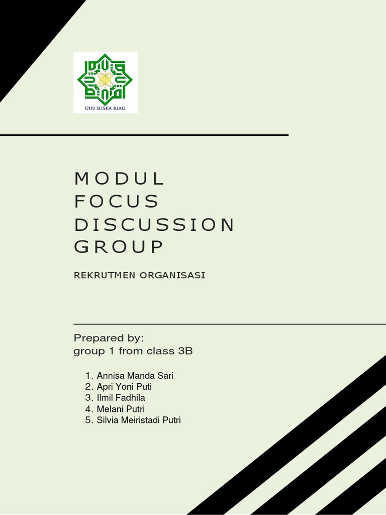 Modul FGD Kel. 1 | PDF