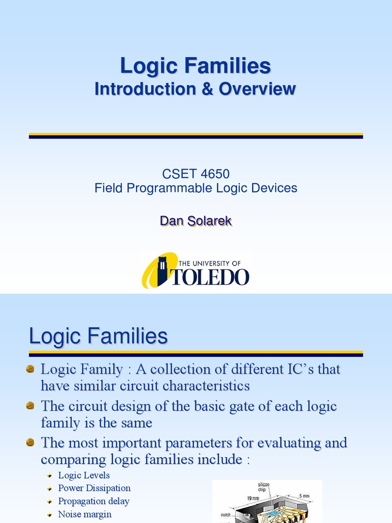 Characteristics of Logic Families | PDF