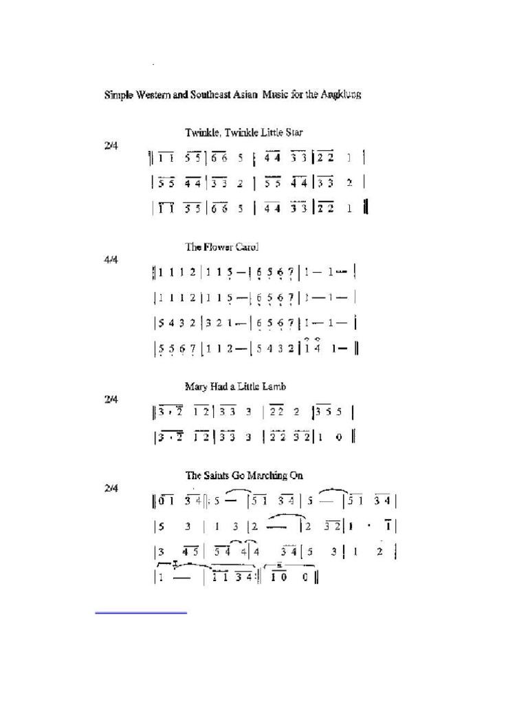 Note Angklung | PDF