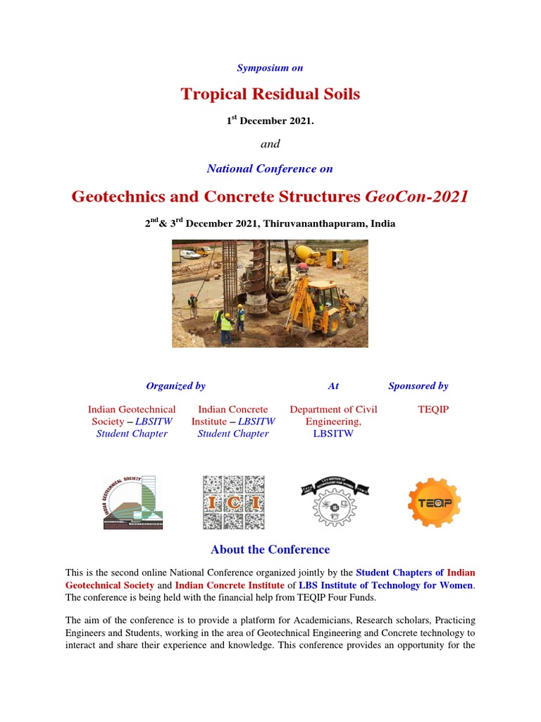 GeoCon 2021 Bulletin | PDF | Geotechnical Engineering | Engineering