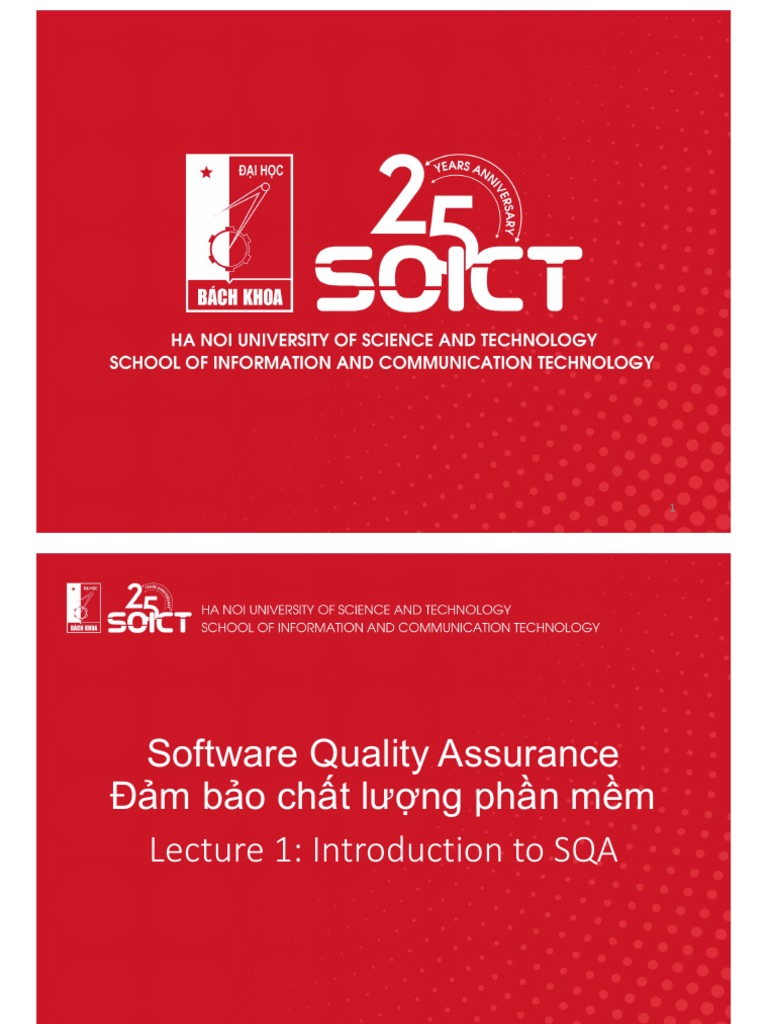 Lecture 1 Introduction To SQA | PDF | Software Testing | Software Quality
