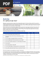 Sleep Disorders Questionnaire | PDF | Insomnia | Sleep