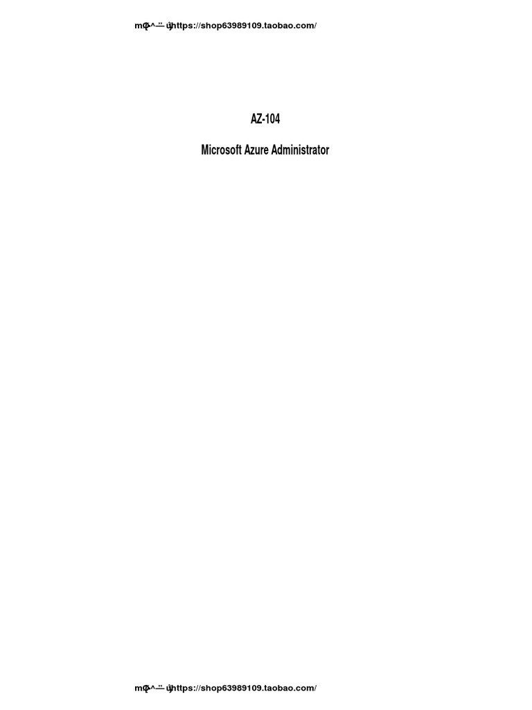 Az 104 | PDF | Active Directory | Microsoft Azure