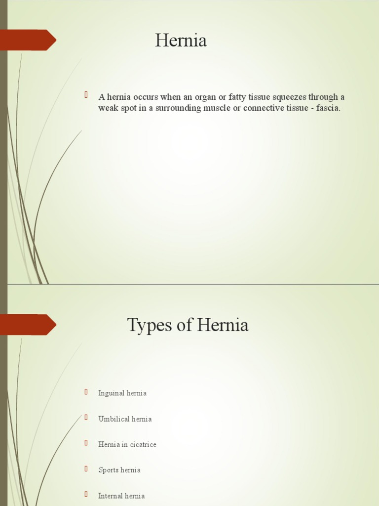 Understanding Hernias: Types and Treatment | PDF | Medical Specialties ...