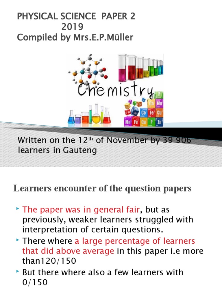 Grade 12 Physical Science (P2) Step by Step in Answering Question ...