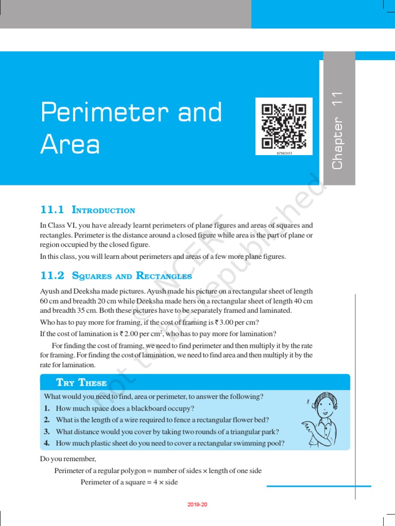 11 Perimeter and Area | PDF | Area | Length