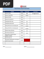 CNC Daily Maintenance Checklist | PDF