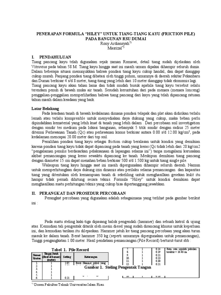 Penerapan Formula Hiley | PDF