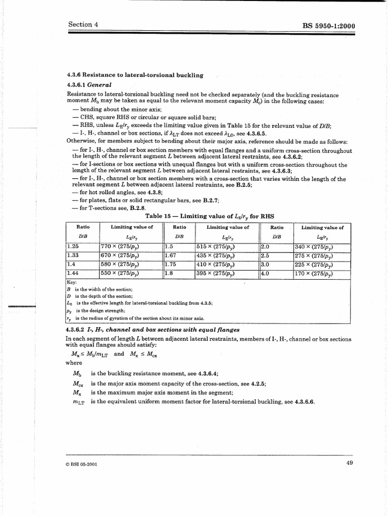BS 5950-1-2000 Structural Use of Steelwork - Part57 | PDF