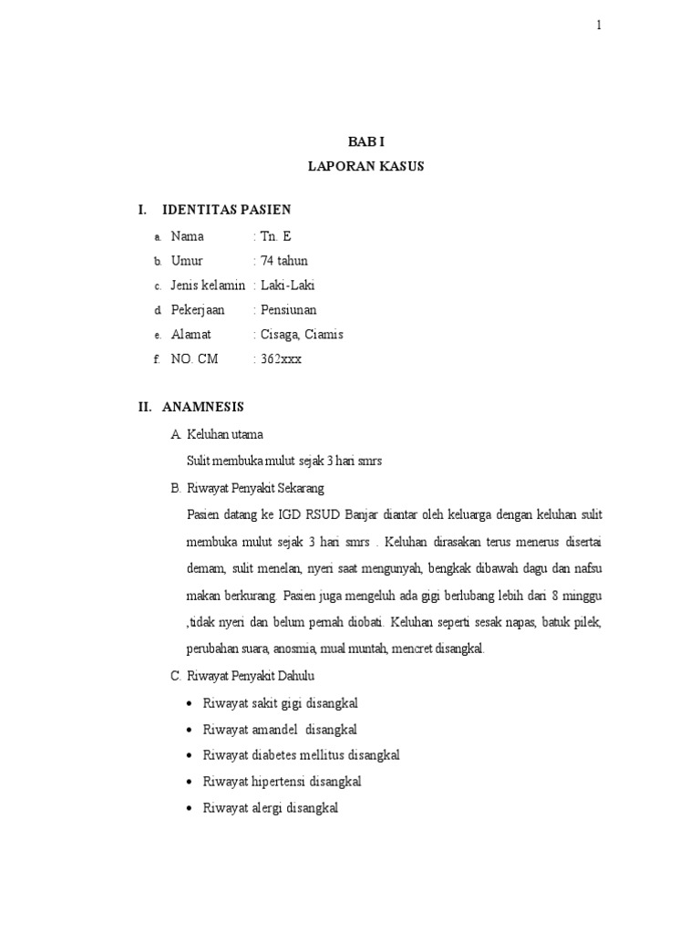 Isip Lapsus Abses Parafaring | PDF