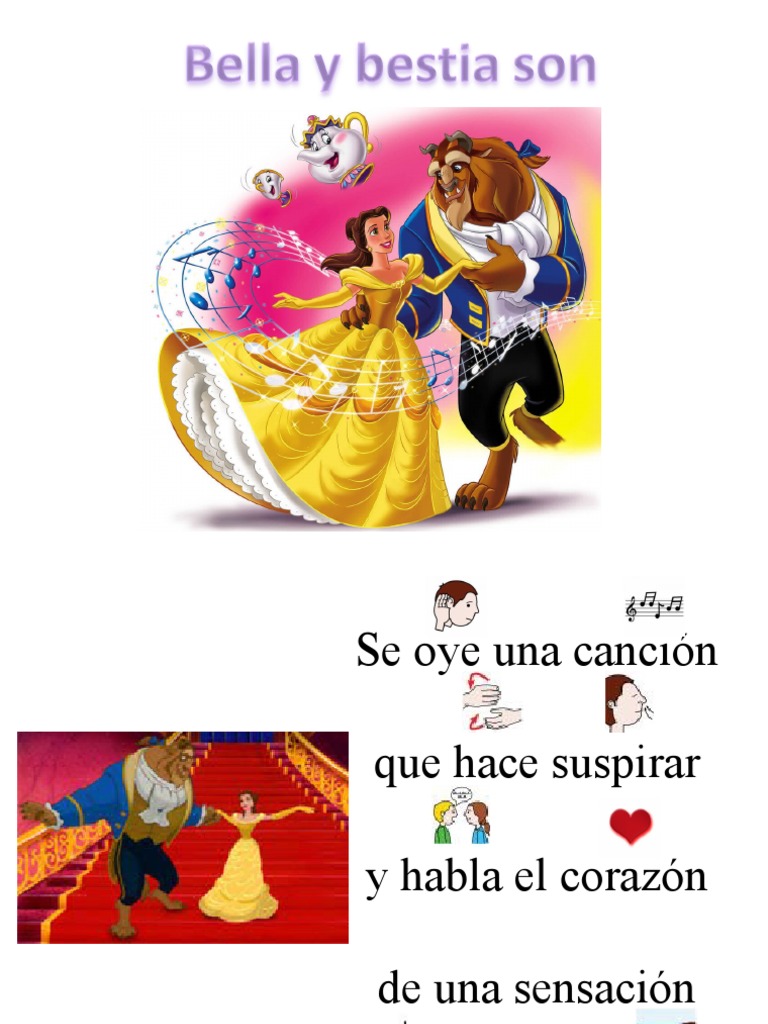 Letra de "Bella y Bestia" | PDF