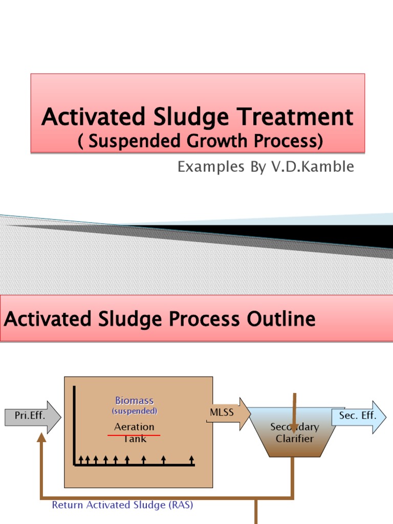 Activated Sludge Treatment Activated Sludge Treatment: (Suspended ...