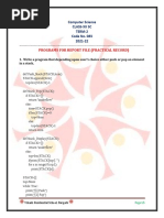 Class 12 CSC Practical File Mysql | PDF | Table (Database) | Computer ...