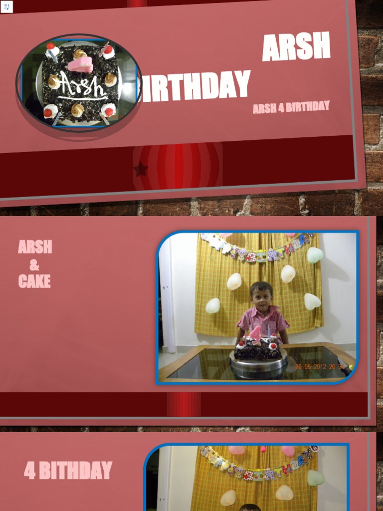 Arsh Birthday | PDF