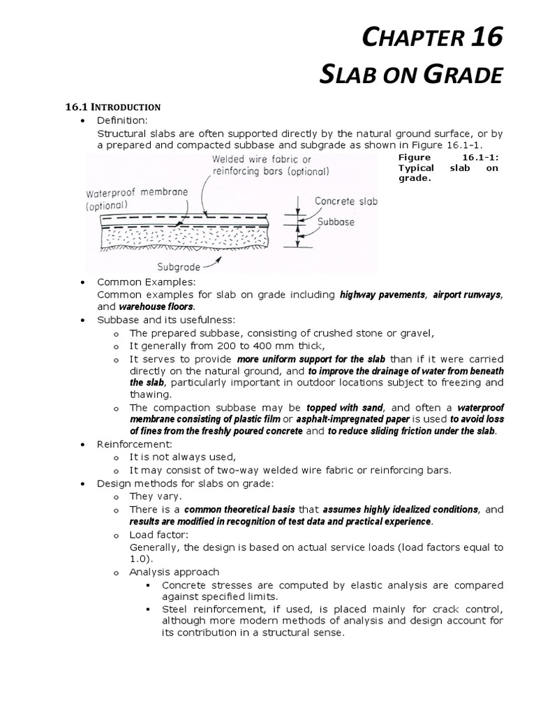 Chapter 16. Slab On Grade | PDF | Stress (Mechanics) | Young's Modulus