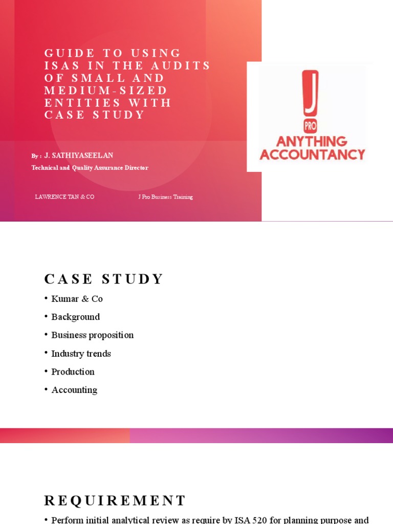 ISA Guide for SME Audits | PDF | Audit | Internal Control