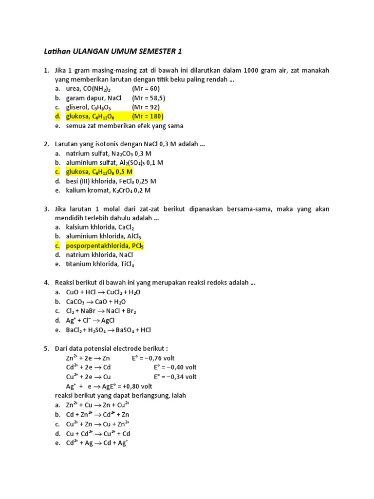 Larutan Isotonis NaCl dan Senyawa Kimia | PDF | Metode & Bahan Ajar ...