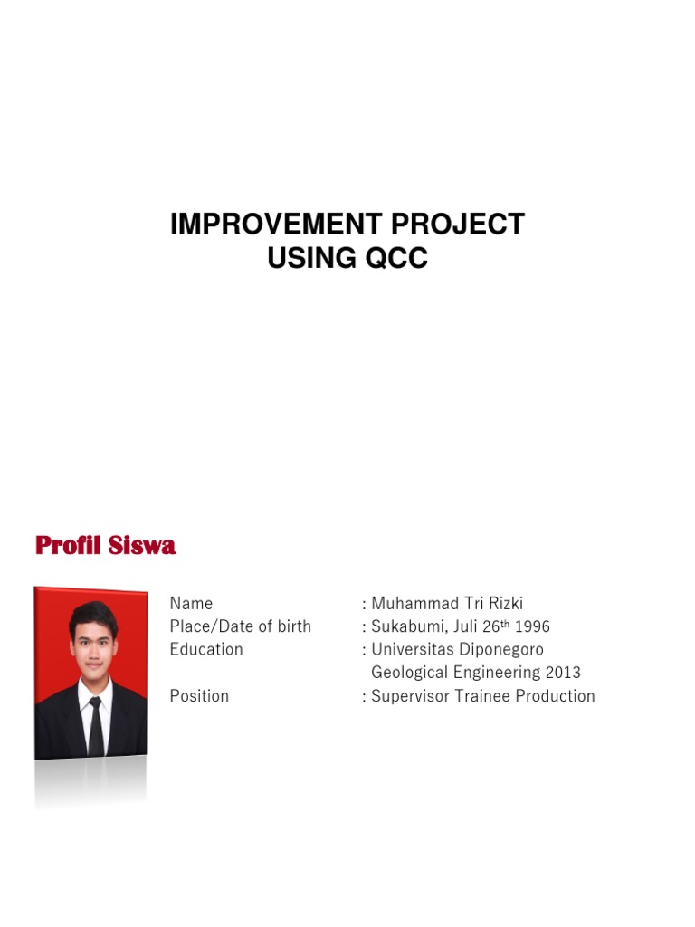 Improvement Project Using QCC | PDF