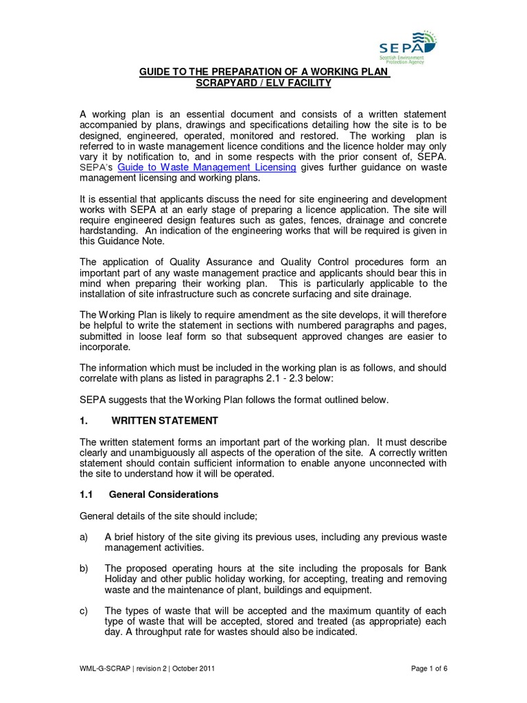 Scrap Facility Planning Guide | PDF | Infrastructure