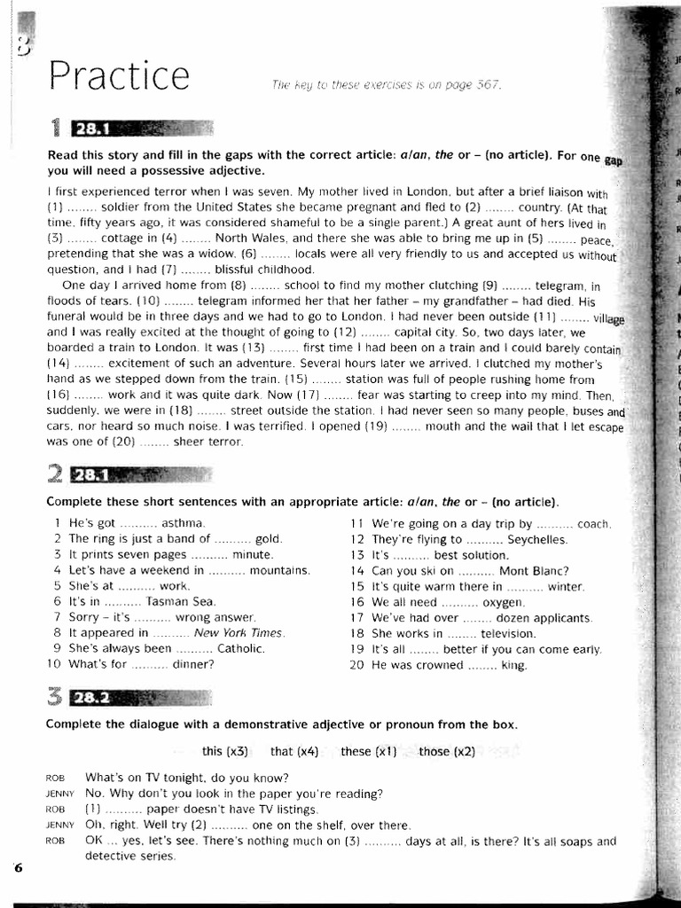 Determiners Practice | PDF