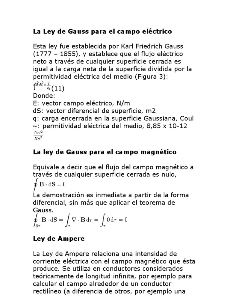 La Ley de Gauss para el campo eléctrico | Ecuaciones de Maxwell | Integral