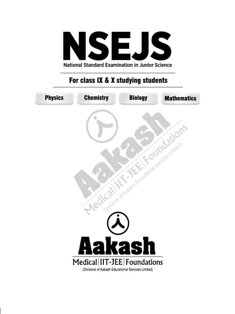 NSEJS Old Book | PDF | Acceleration | Velocity