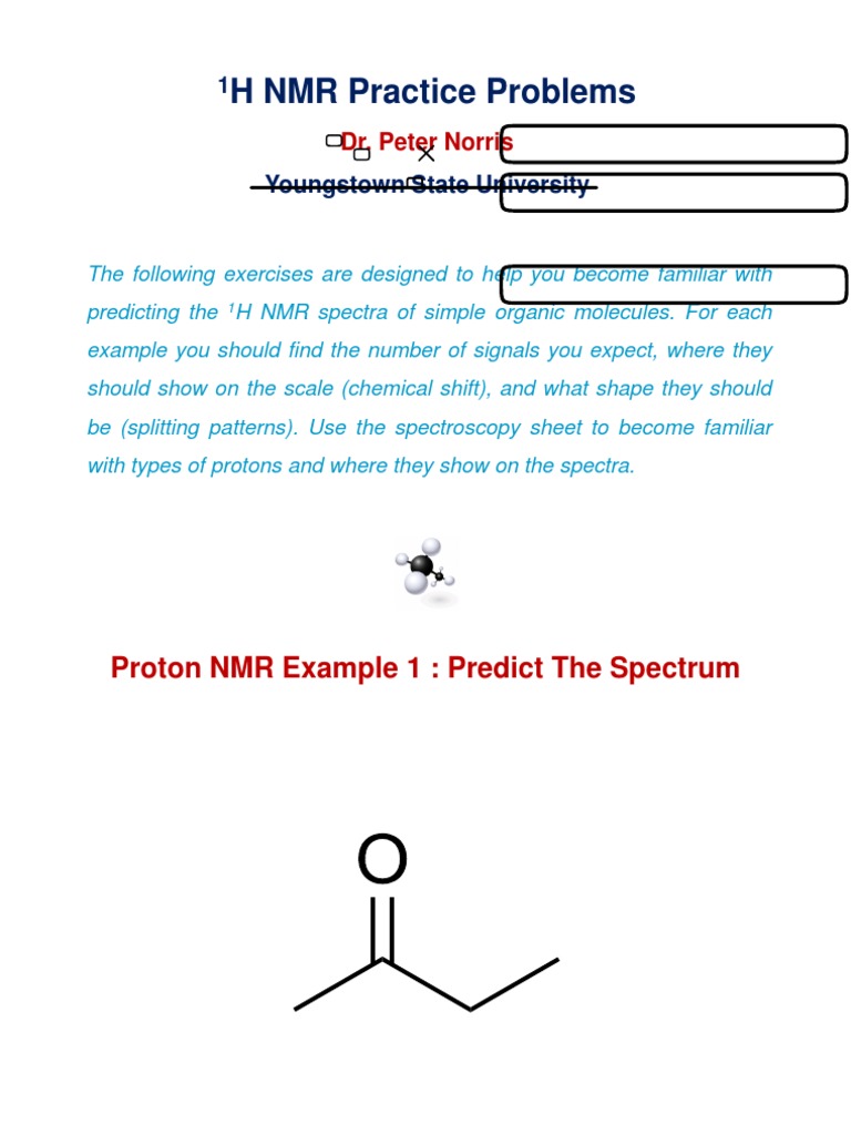 1H NMR Practice Problems and Solutions | PDF | Teaching Methods ...