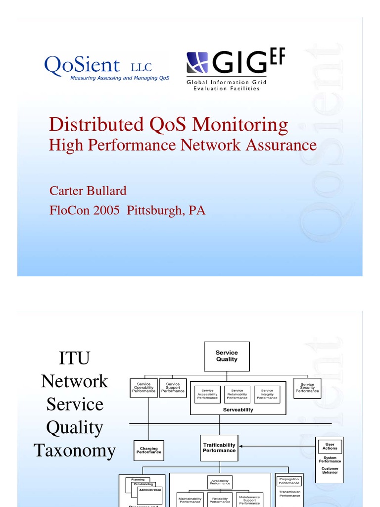 Distributed Qos Monitoring: High Performance Network Assurance | Download Free PDF ...