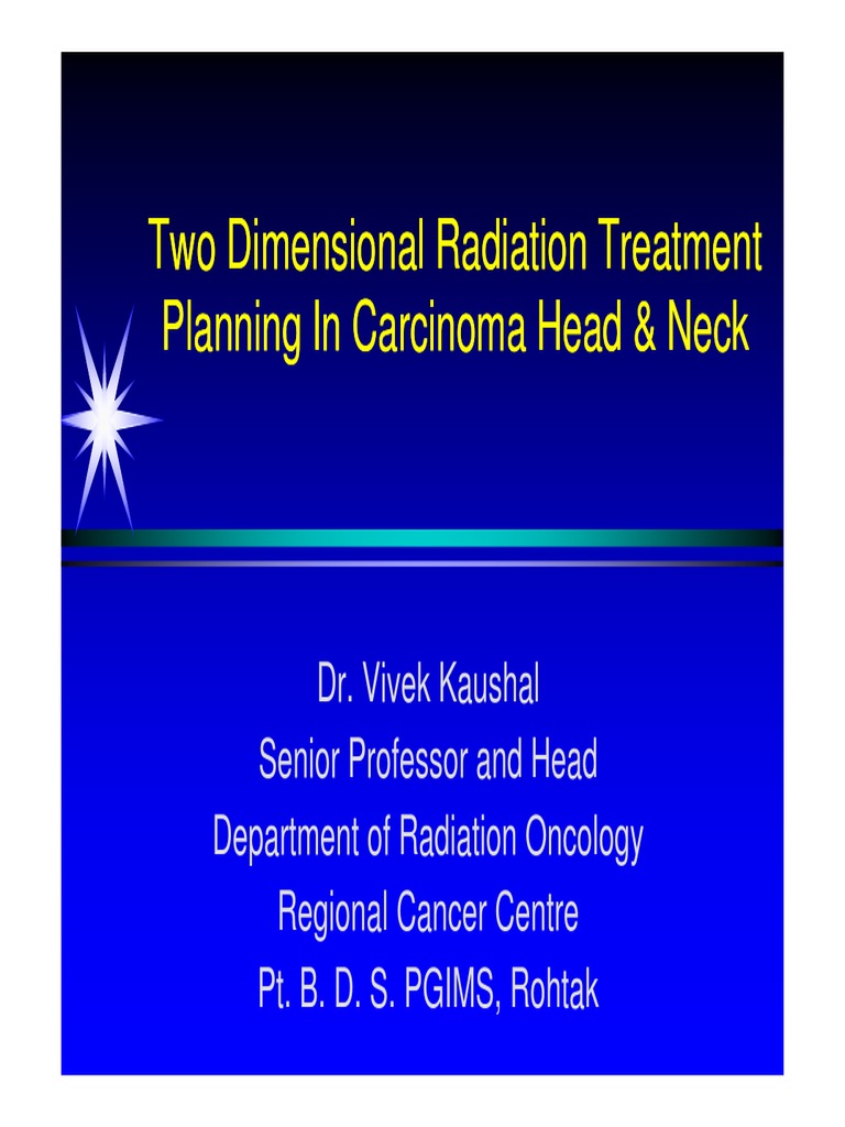 2D Planning Head Neck Cancer | PDF | Neck | Radiation Therapy