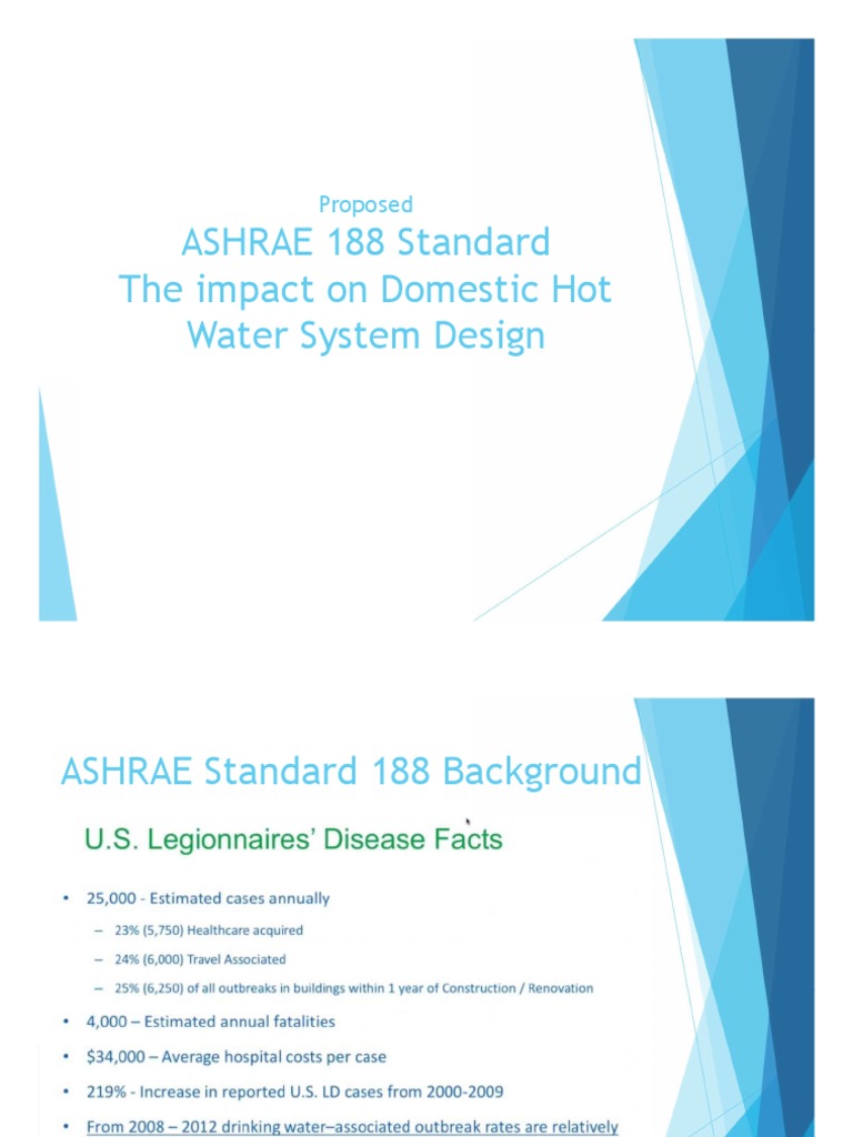 ASHRAE 188 Standard The Impact On Domestic Hot Water System Design ...