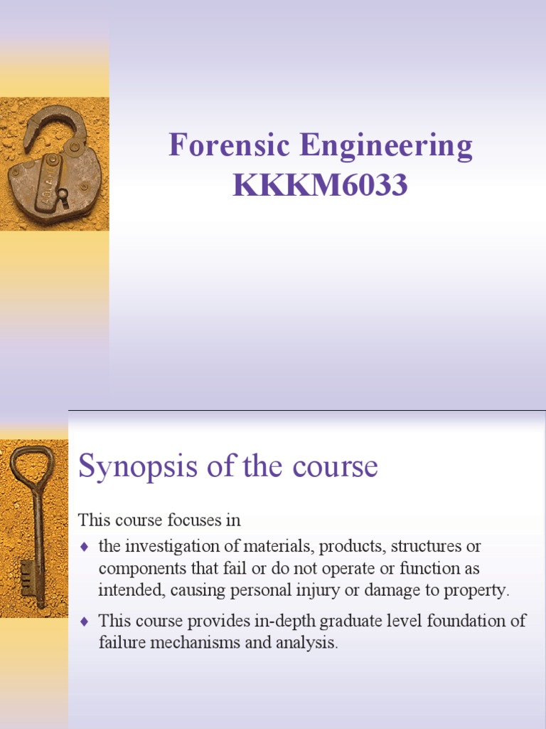 Chapter 1 - Introduction To Forensic Engineering | PDF | Failure ...