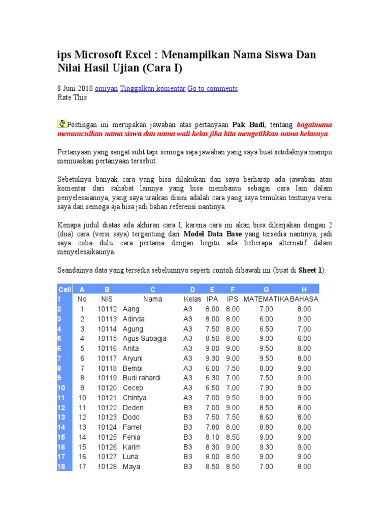 Tips Microsoft Excel | PDF