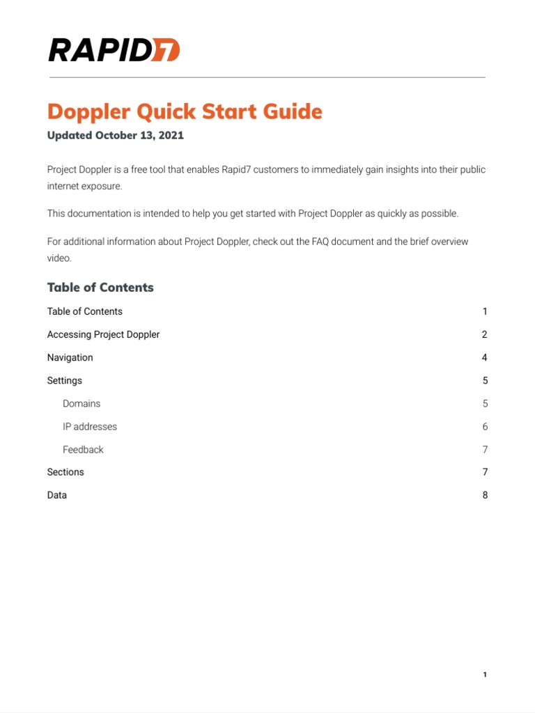 Doppler Quick Start Guide: Updated October 13, 2021 | PDF | Internet ...