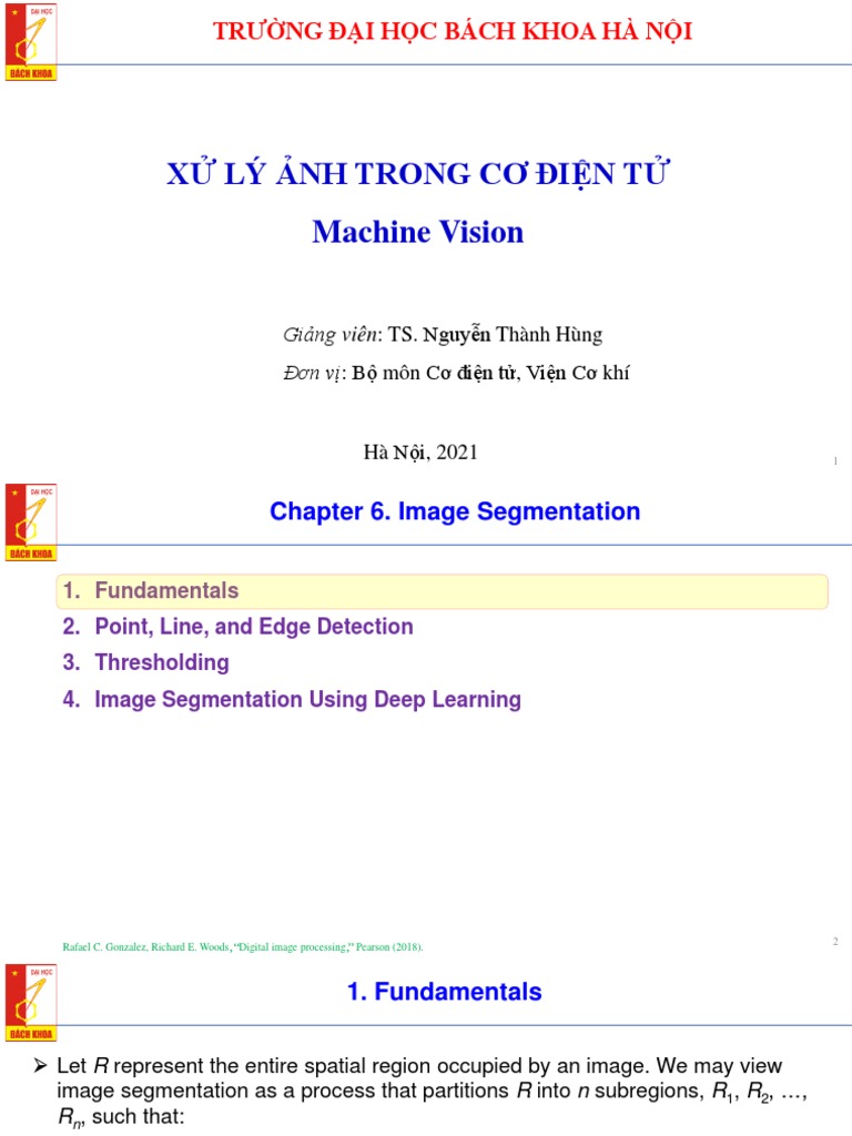 Chapter 6. Image Segmentation | PDF | Image Segmentation | Deep Learning