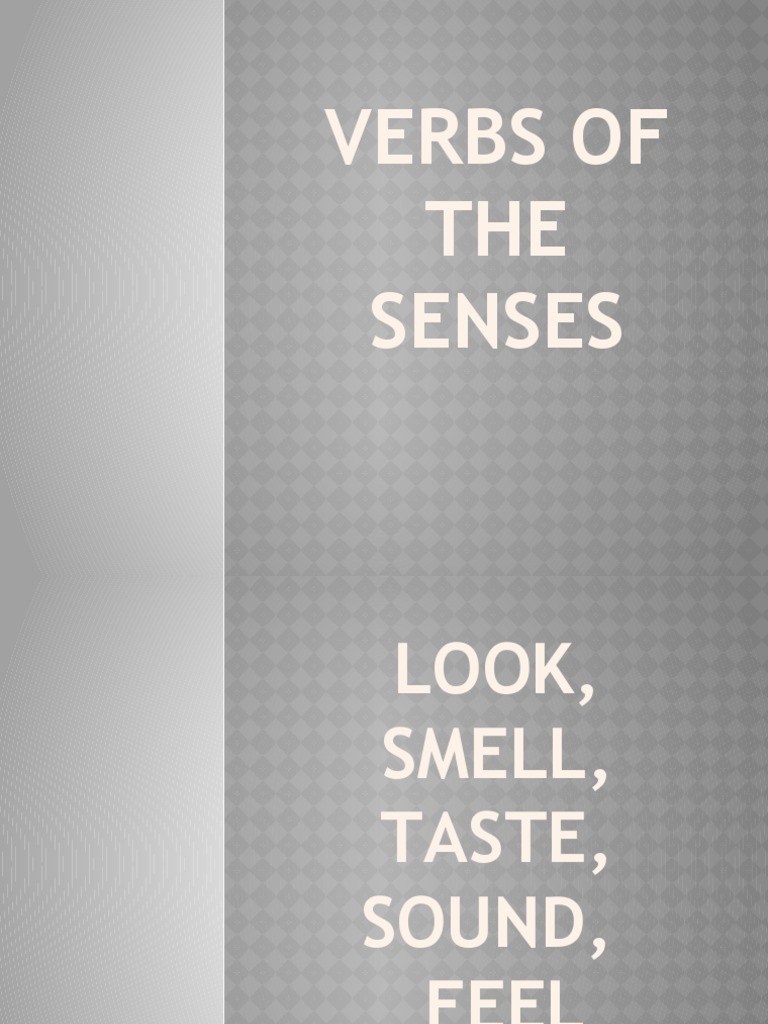Verbs of THE Senses | PDF | Language Arts & Discipline | Poetry