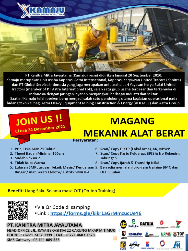 Poster Magang Mekanik | PDF