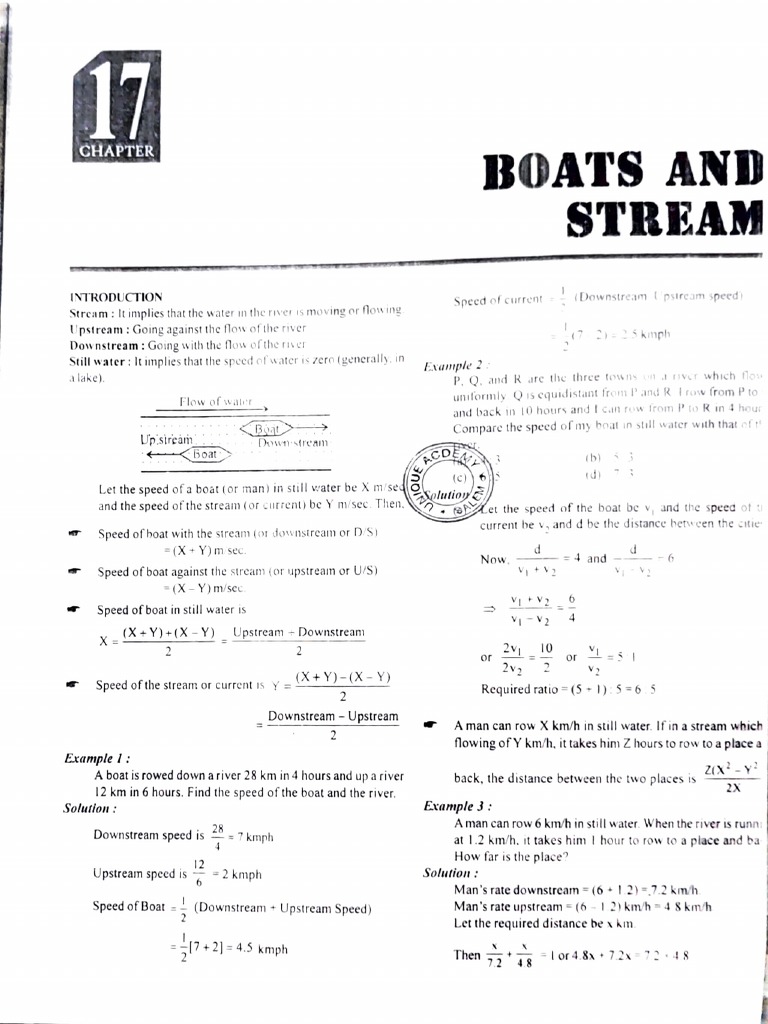 Boats and Stream | PDF | River | Speed
