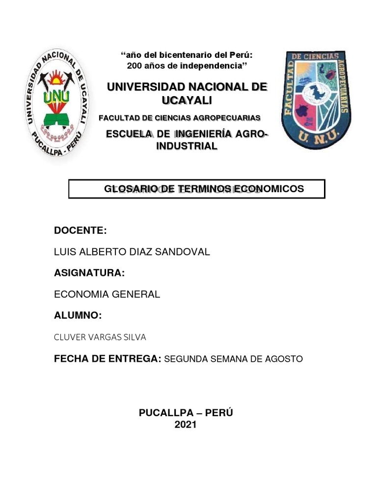 Glosario de Terminos Economicos | PDF | Bancos | Compartir (Finanzas)