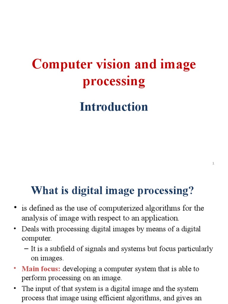 DIP Introdaction | PDF | Computer Vision | Digital Image
