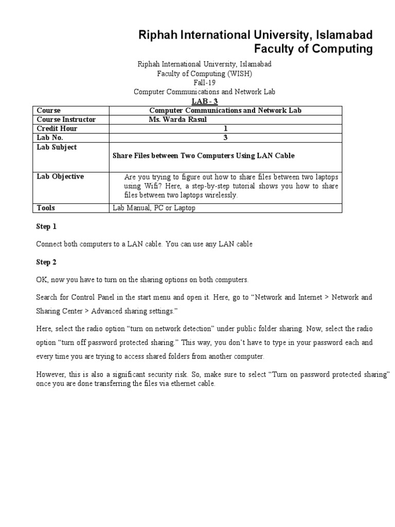 CCN Lab 3 | PDF | Ip Address | Computer Network