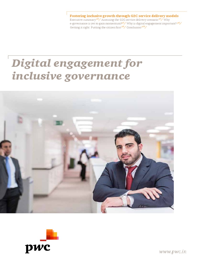 Digital Engagement For Inclusive Governance | PDF | Pricewaterhouse ...
