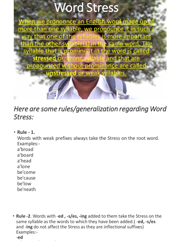 Word Stress Dictionary | PDF | Stress (Linguistics) | Writing