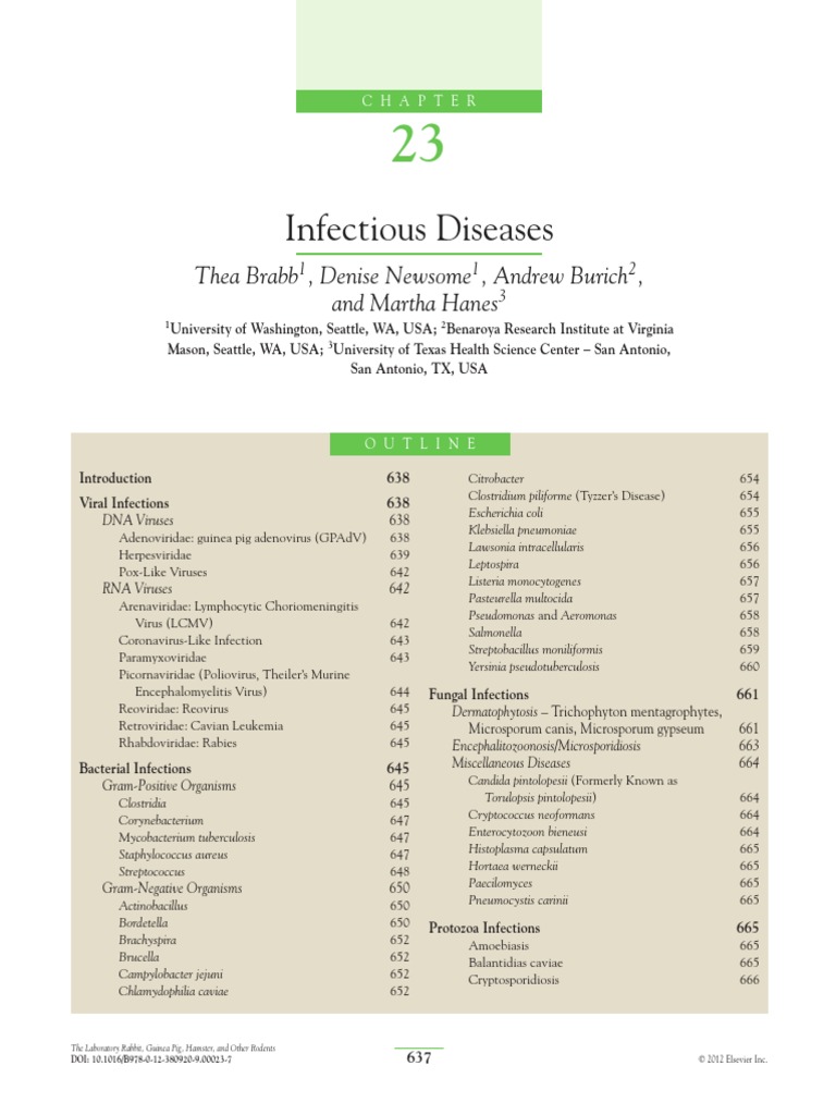 Infectious Diseases: Thea Brabb, Denise Newsome, Andrew Burich, and ...