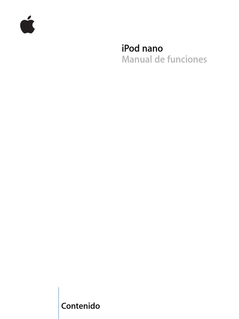 Manual de Funciones Del Ipod Nano (2nd Gen) | PDF | Yo pod | Yo sintoniza
