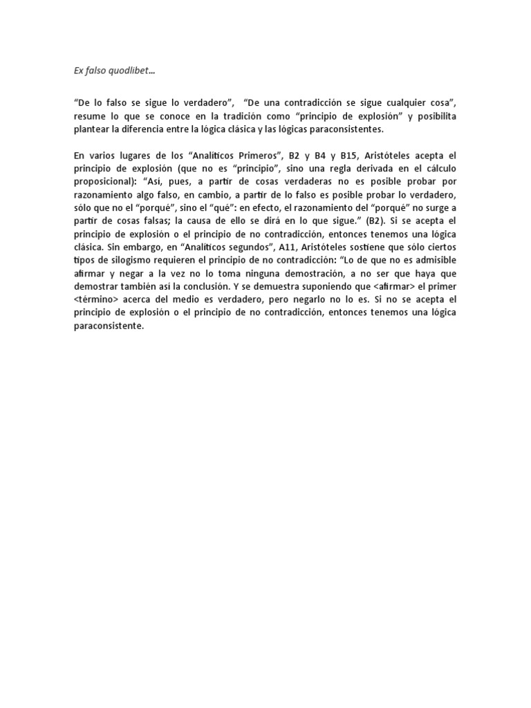 Ex Falso Quodlibet | PDF