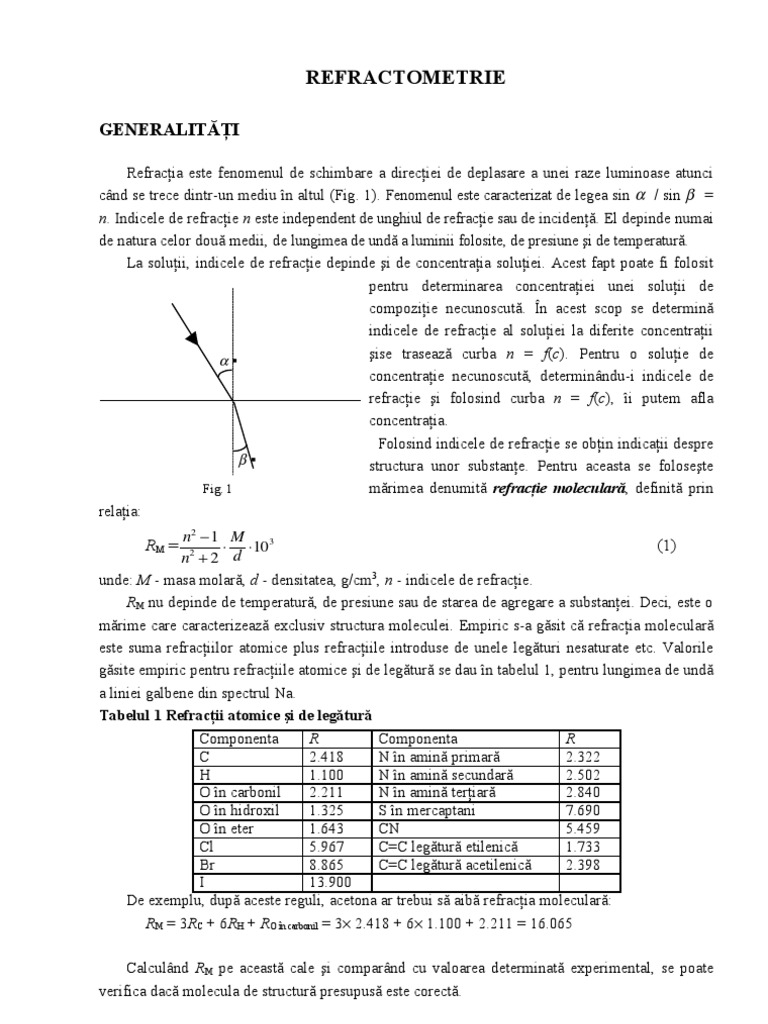 Refractometrie | PDF