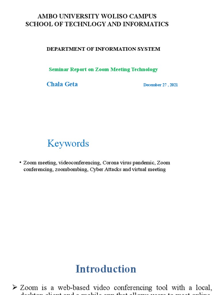 Ambo University Woliso Campus School of Technlogy and Informatics | PDF | Web Application ...