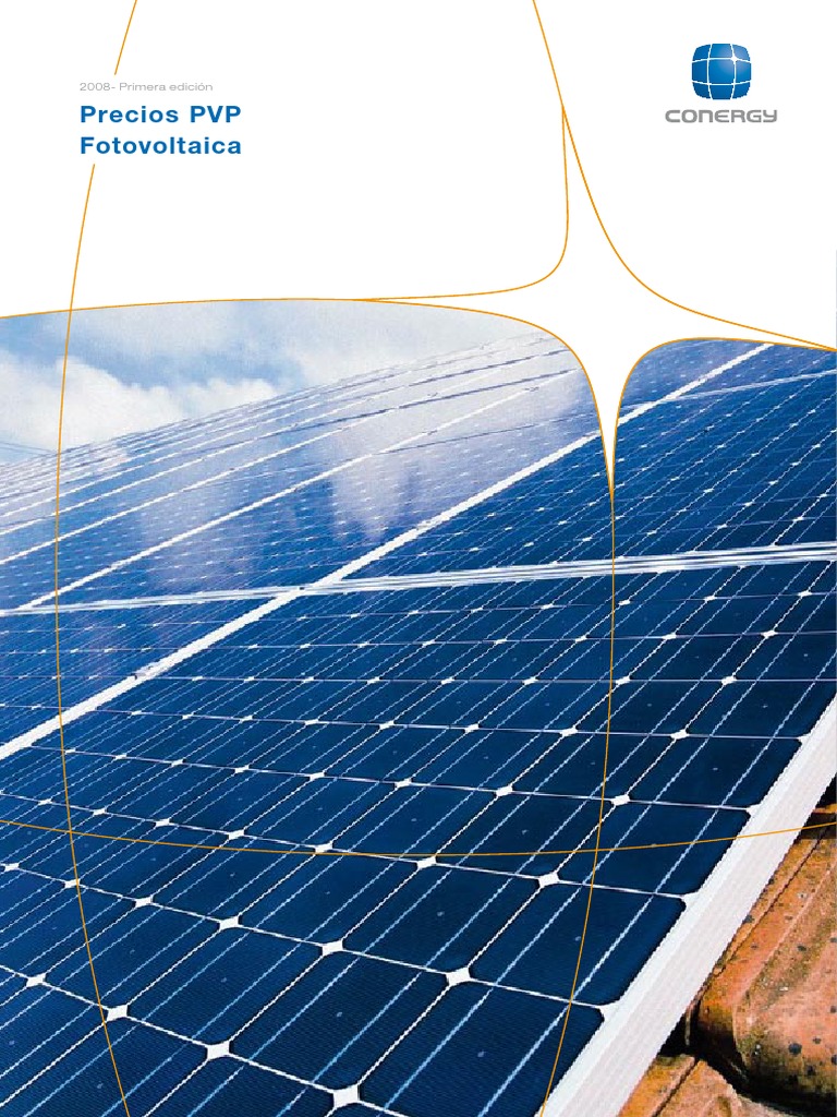 CONERGY Tarifas PV080616 | PDF | Energía solar | Fotovoltaica